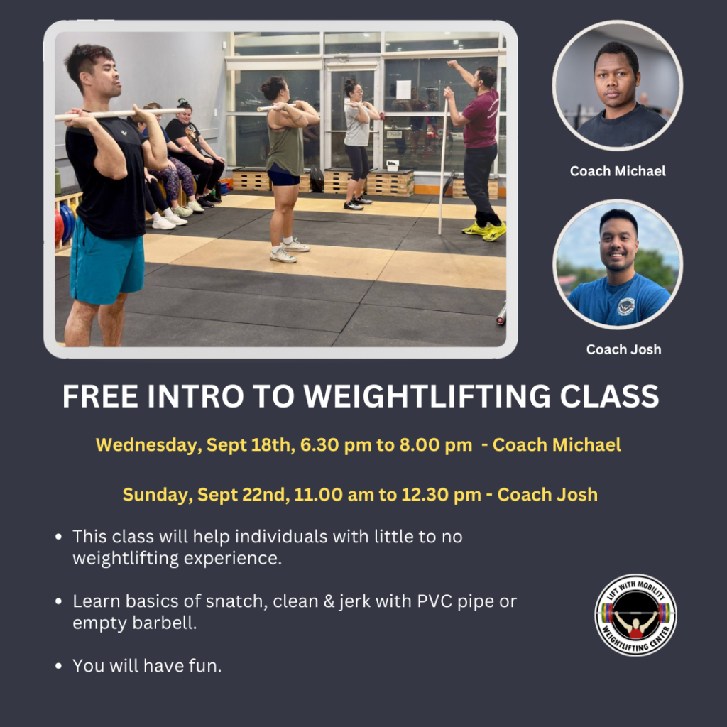 BEGINNER WEIGHTLIFTING CLASSES Langley BC | LIFT WITH MOBILITY